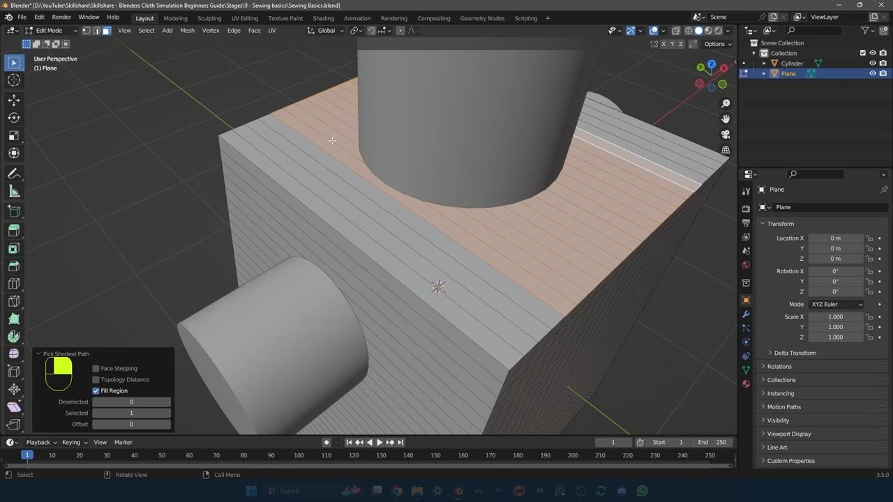 Skillshare, PIXXO 3D | Master 3D Cloth Simulation - Blender (2023) WEBRip [EN] :: NNM-Club